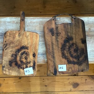 Primitive/rustic Hand-made Cutting Boards /charcuterie Boards Hard Wood ...