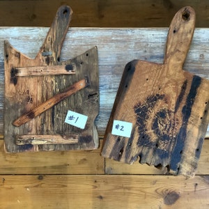 Primitive/rustic Hand-made Cutting Boards /charcuterie Boards Hard Wood ...