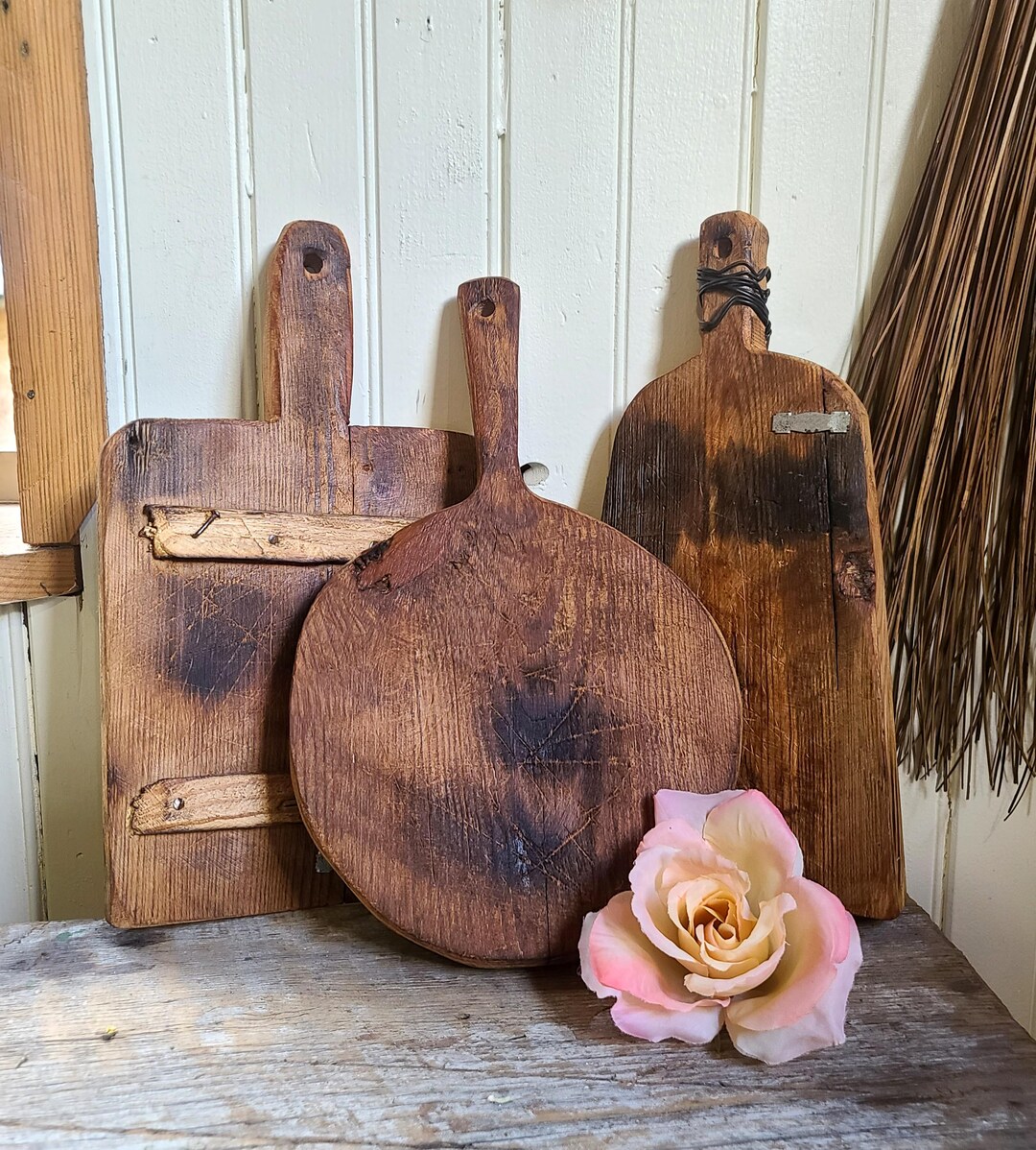 SET OF 3- Size Small ! Primitive/rustic Hand-made Cutting Boards ...