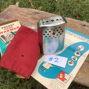 Your Choice! Vintage 1970s Pocket Hand Warmer With Felt Bag- Muff ...