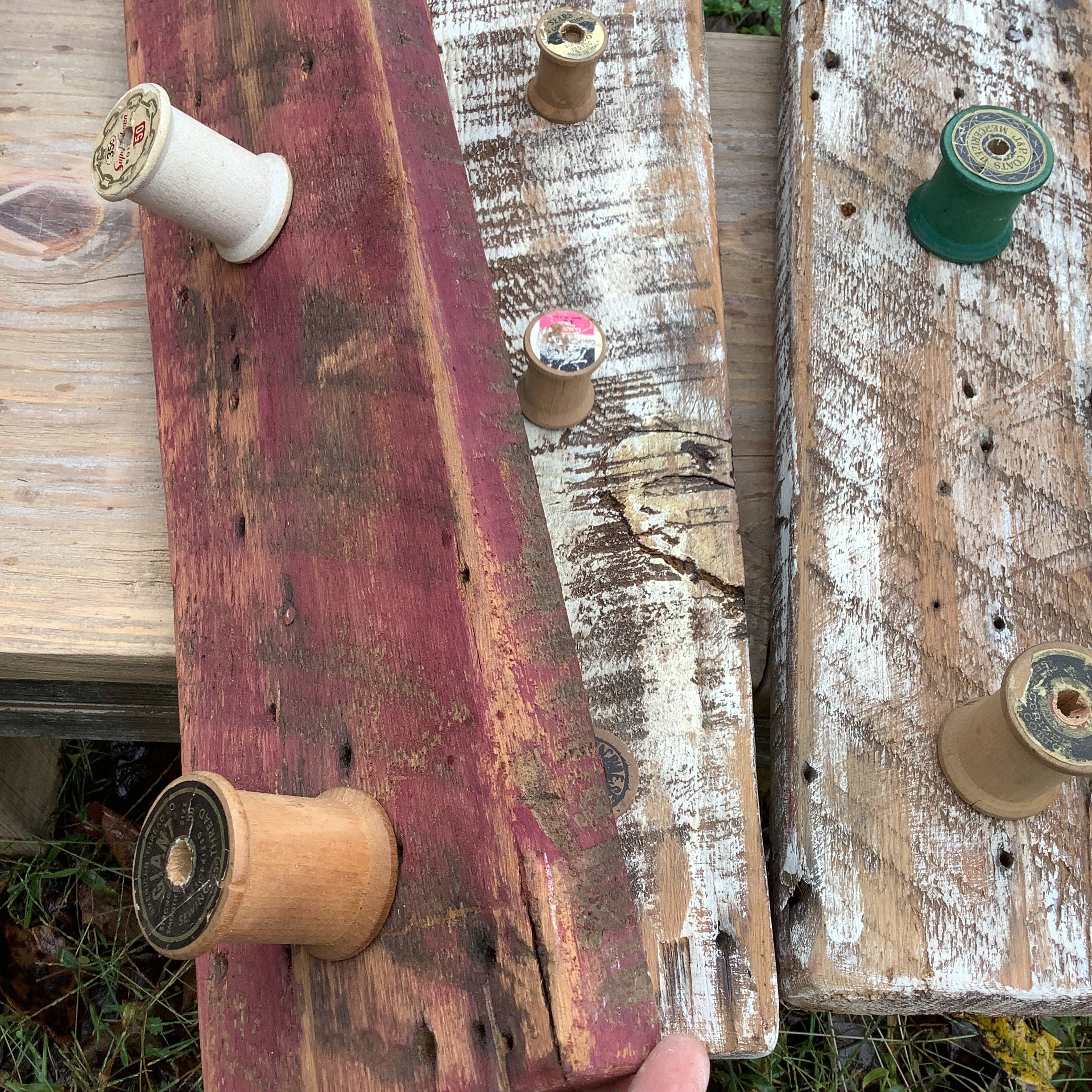 Primitive Style Coat Rack or Hat Rack, Made Out of Antique, Barnwood ...