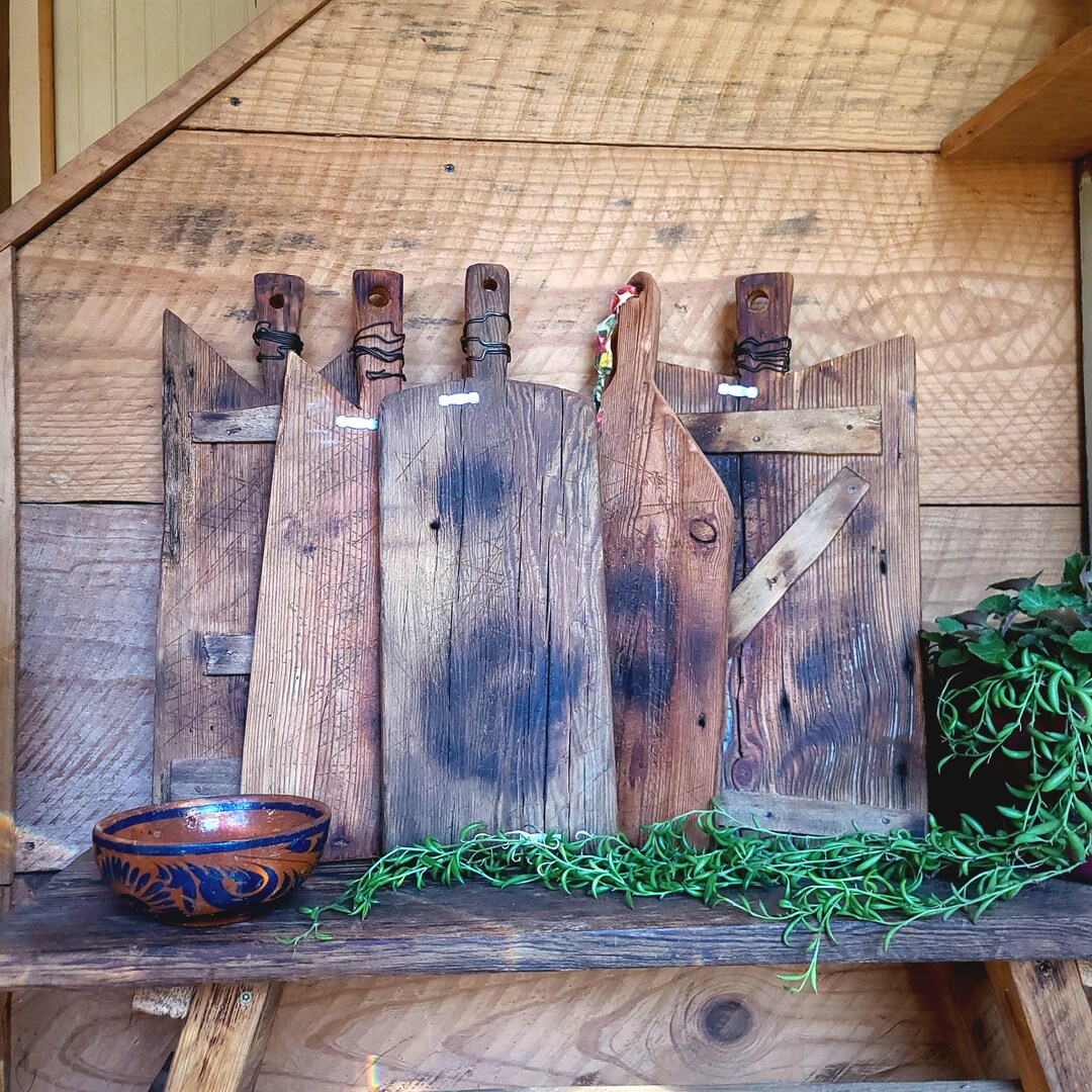 Primitive/rustic Hand-made Cutting Boards/charcuterie Boards With a ...