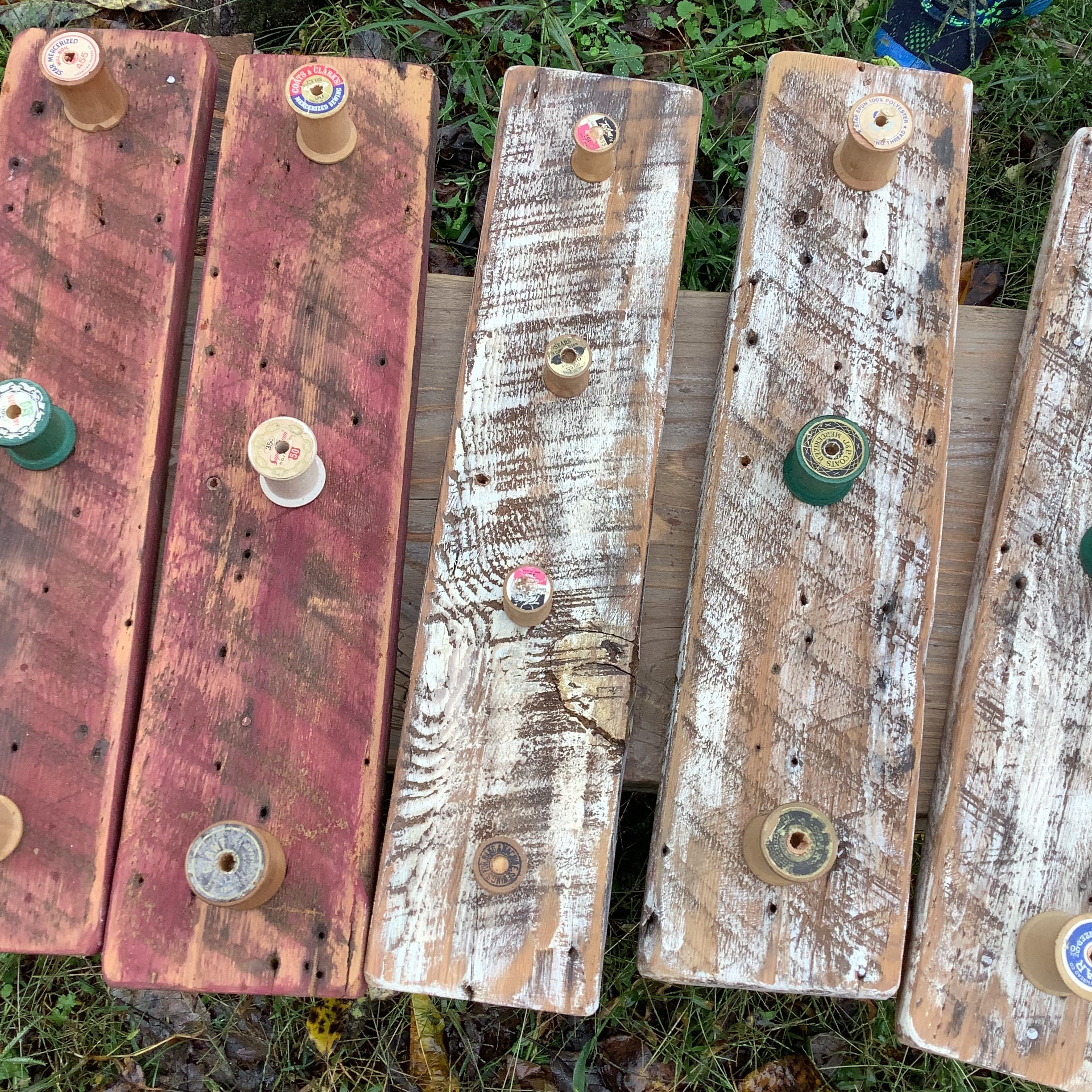 Primitive Style Coat Rack or Hat Rack, Made Out of Antique, Barnwood ...