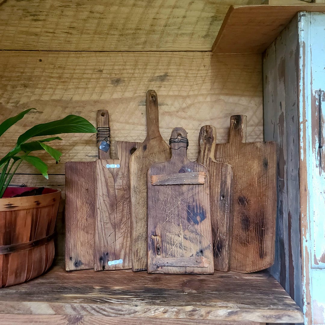 Small Sized Primitive/rustic Hand-made Cutting/charcuterie Boards W/a ...