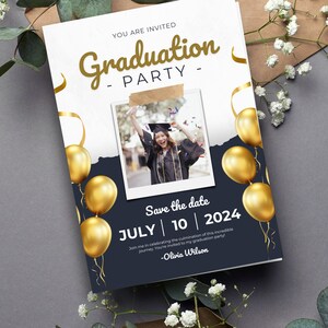 Graduation Bundle Templates, DIY Printable Kit, Grad Party Decor ...