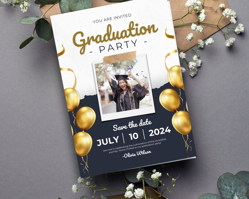 Graduation Bundle Templates, DIY Printable Kit, Grad Party Decor ...
