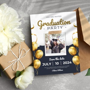 Graduation Bundle Templates, DIY Printable Kit, Grad Party Decor ...