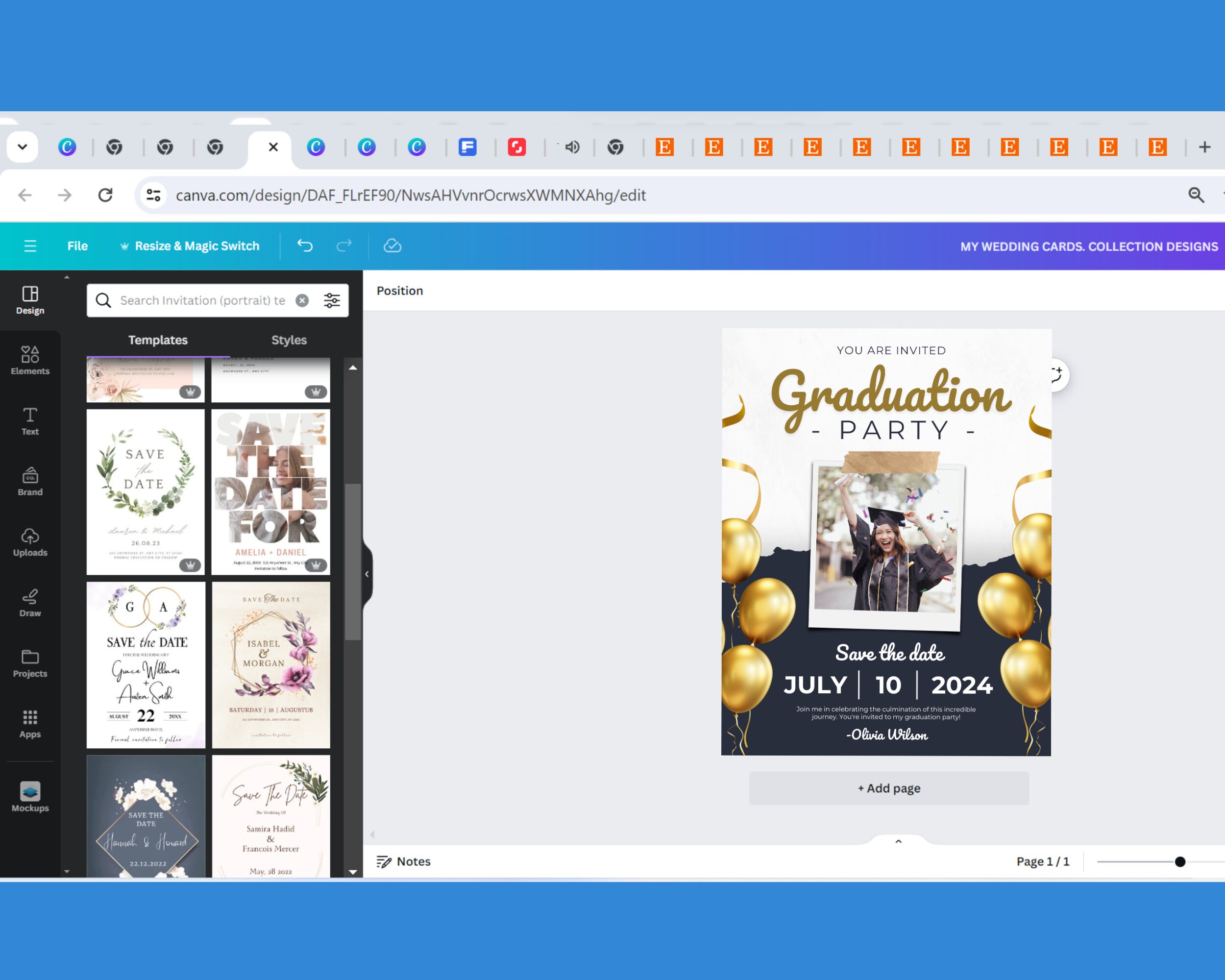 Graduation Bundle Templates, DIY Printable Kit, Grad Party Decor ...