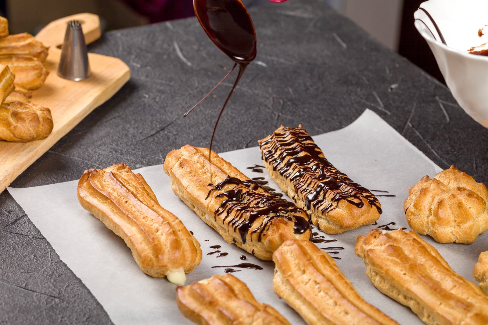 Homemade Eclairs PDF Recipe | Sweets Recipe PDF | How to Bake | Cooking ...