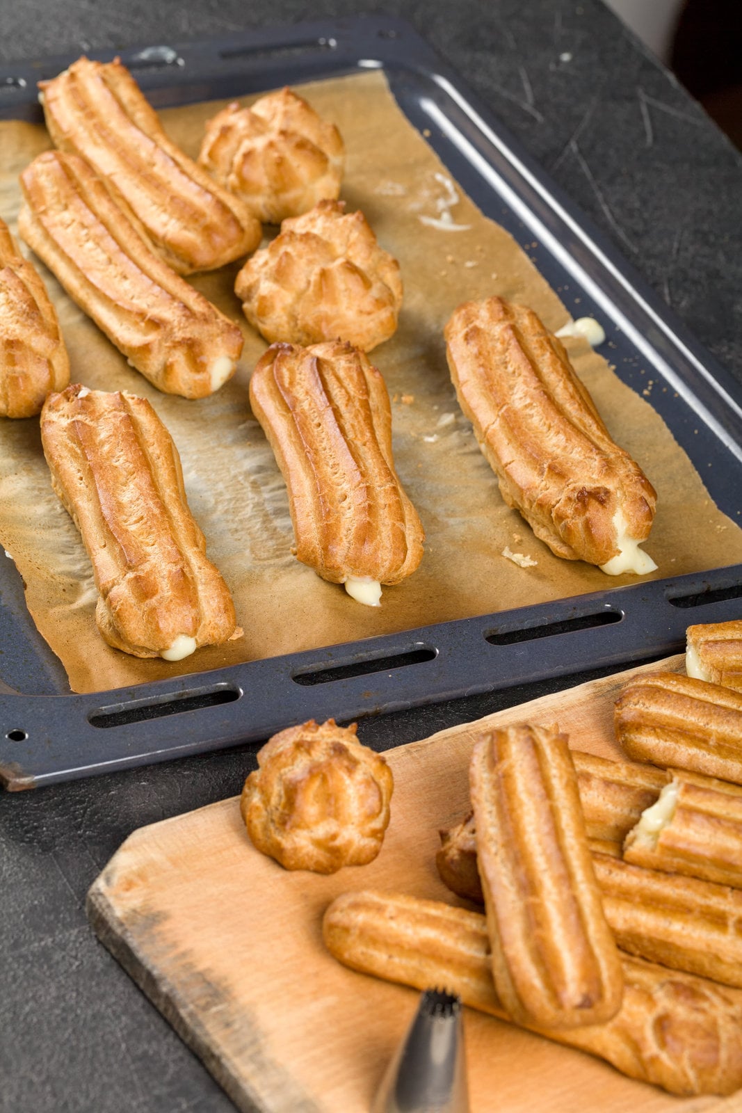 Homemade Eclairs PDF Recipe | Sweets Recipe PDF | How to Bake | Cooking ...