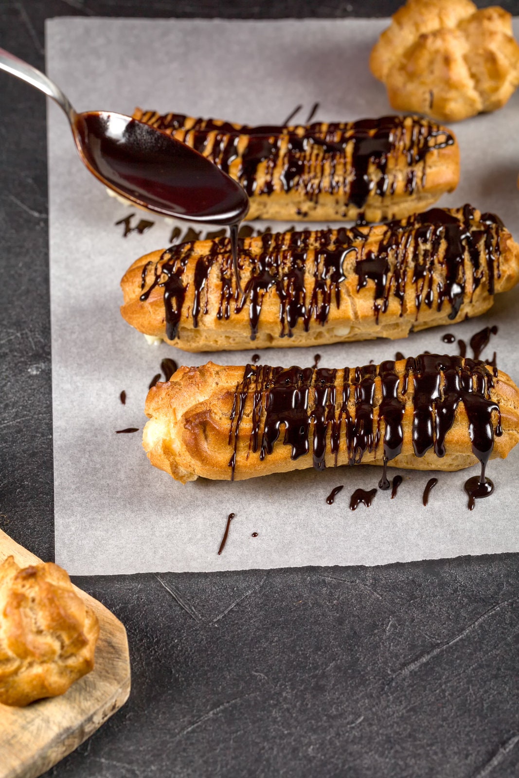 Homemade Eclairs PDF Recipe | Sweets Recipe PDF | How to Bake | Cooking ...