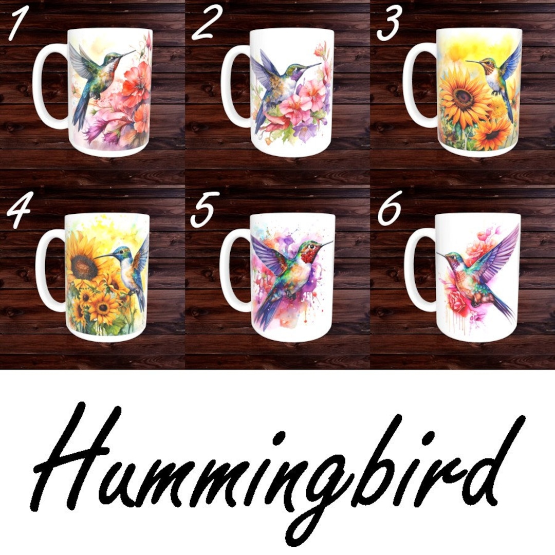 Hummingbird Coffee Mugs - Coffee Mug Gift - Hummingbird Coffee Cup ...