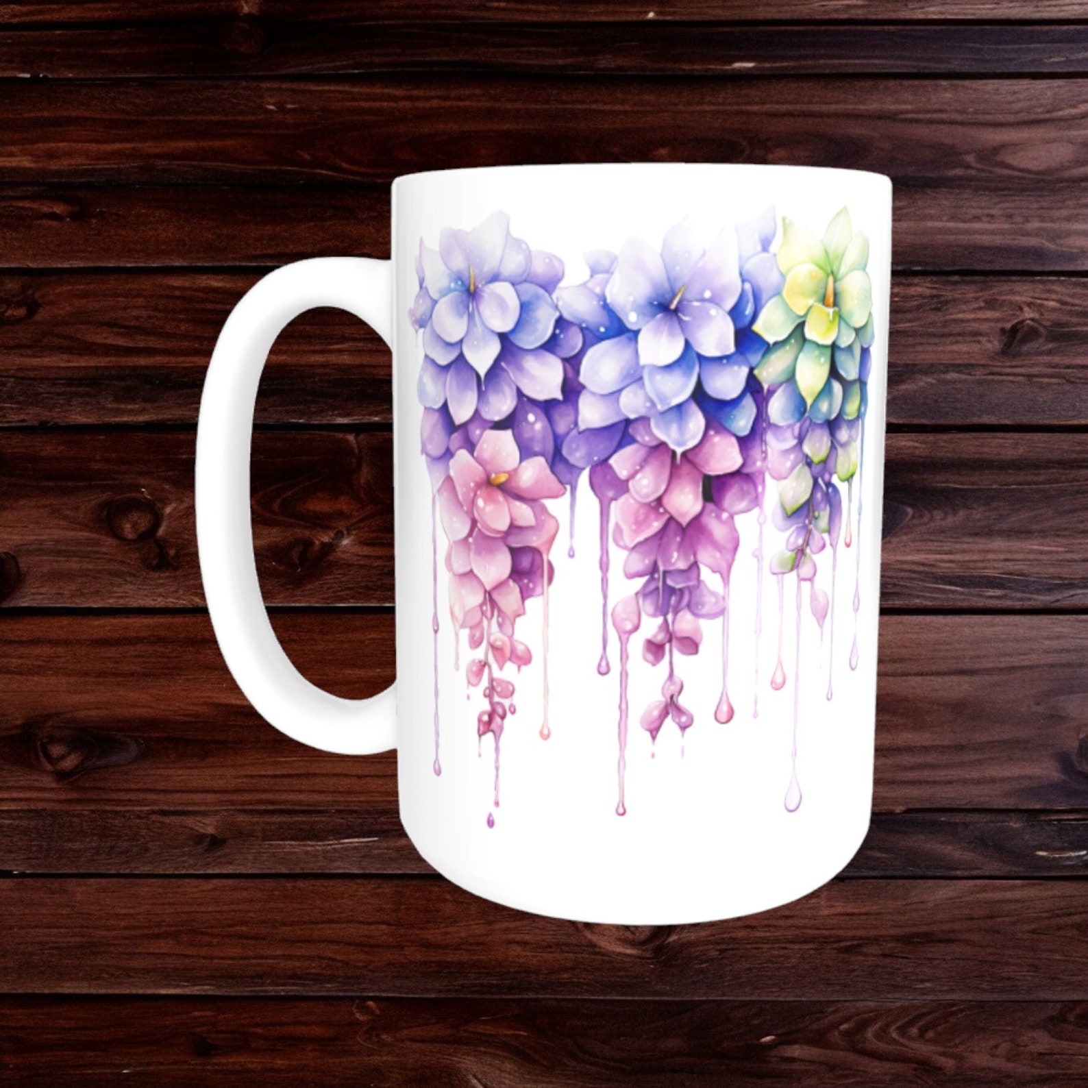 Watercolor Lilac Flower Coffee Mugs - Etsy