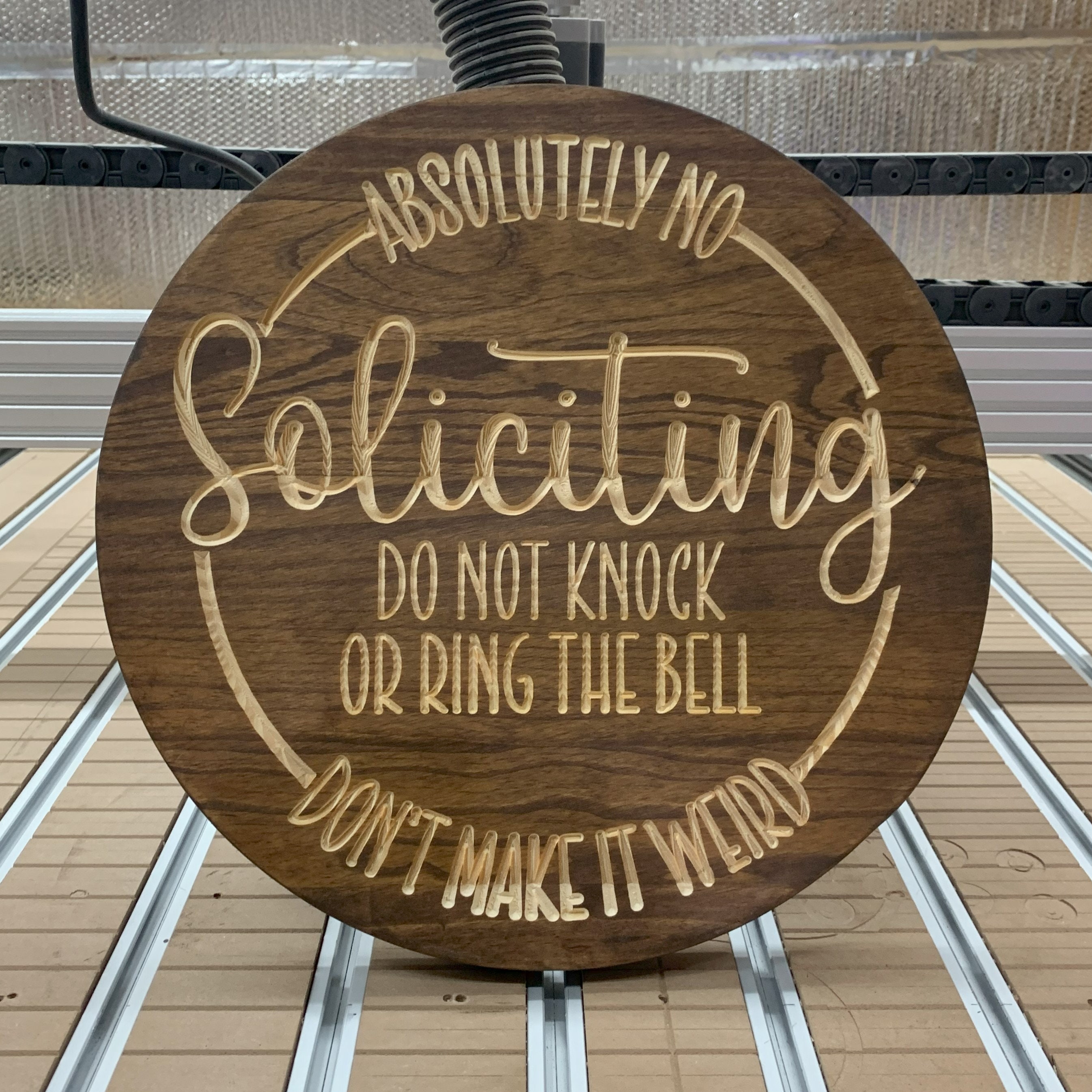 No Soliciting Don't Make It Weird Engraved Sign - Etsy