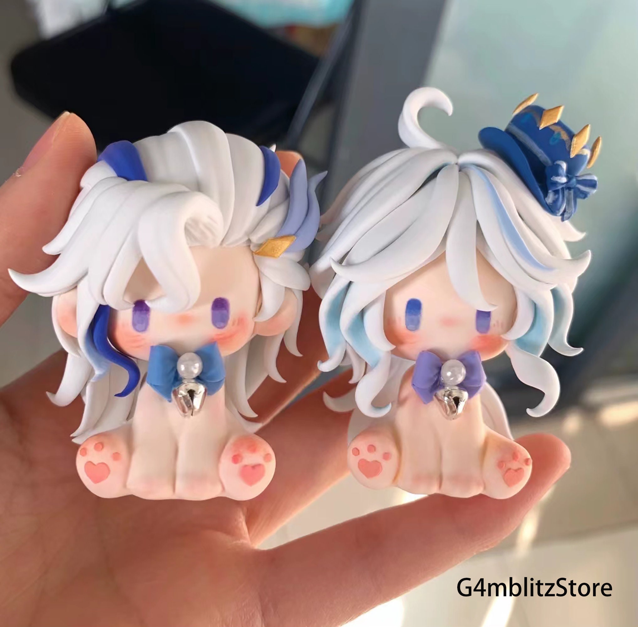 Genshin Impact Furina Clay Figure, Kamisato Ayato, Neuvillette ...