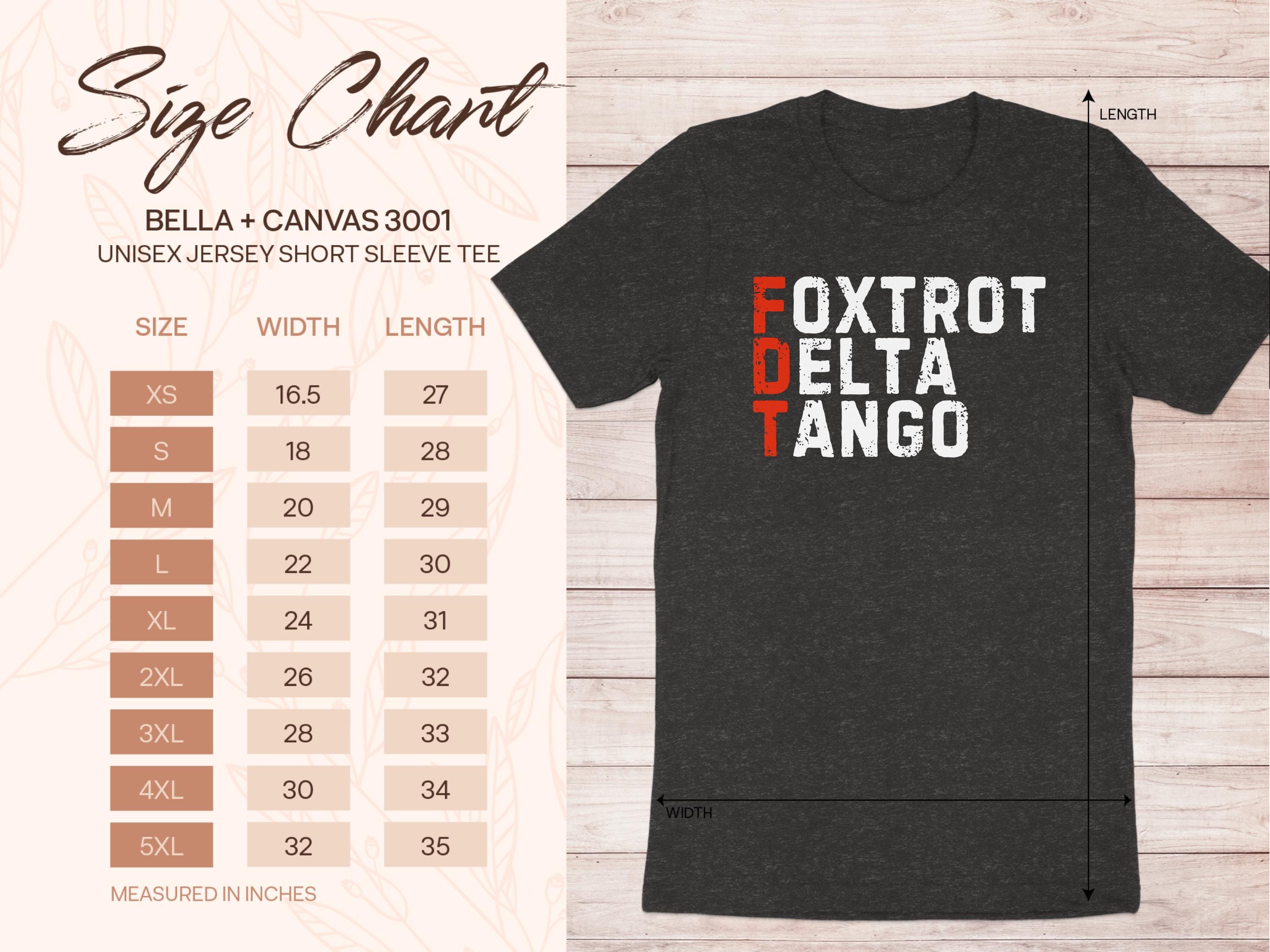 Foxtrot Delta Tango T-shirt: Military Phonetic Alphabet Graphic Tee - Etsy
