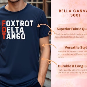 Foxtrot Delta Tango T-shirt: Military Phonetic Alphabet Graphic Tee - Etsy