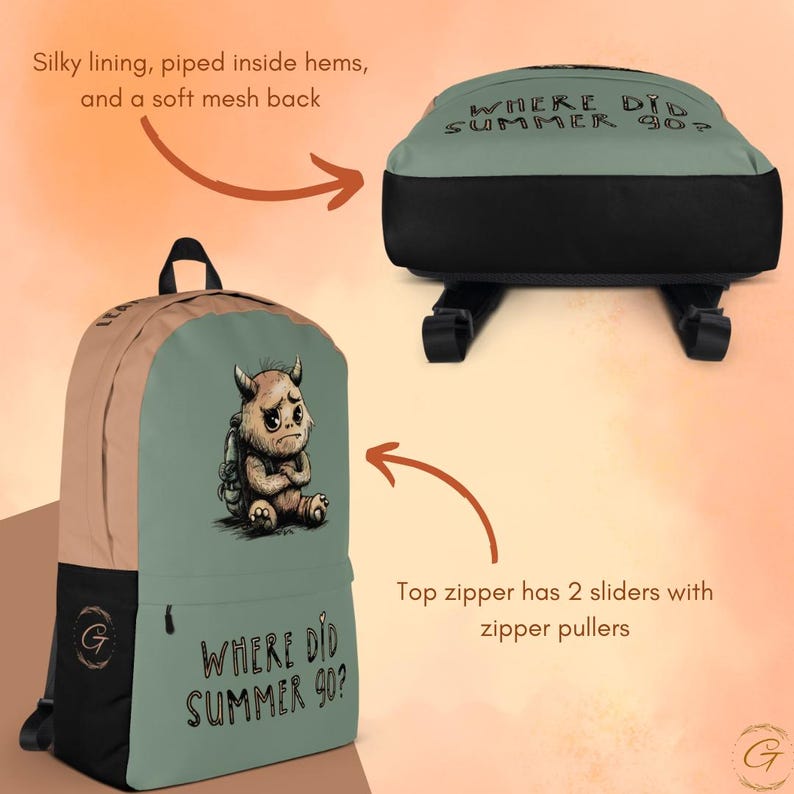 Where Did Summer Go? Backpack – Cute Vibrant, Fun Design for Students ...