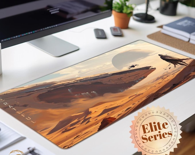 Dune Cyberpunk Theme Artistic Gaming Mouse Pad, Extended Desk Mat for ...