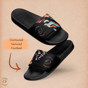 Vibrant Liger Design Men’s Slides, Stylish and Comfortable,casual and ...