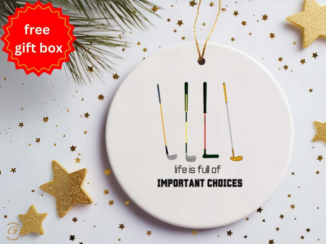 Golf Club Ornament Decor, Unique Gifts for Golfer, Fun Sports ...