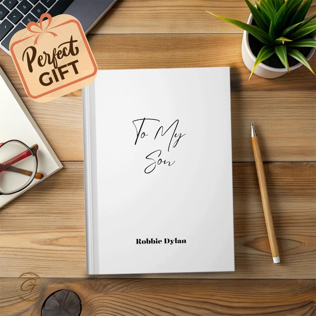 To My Son Journal Notebook Design , Inspirational Gift for Sons, Lined ...