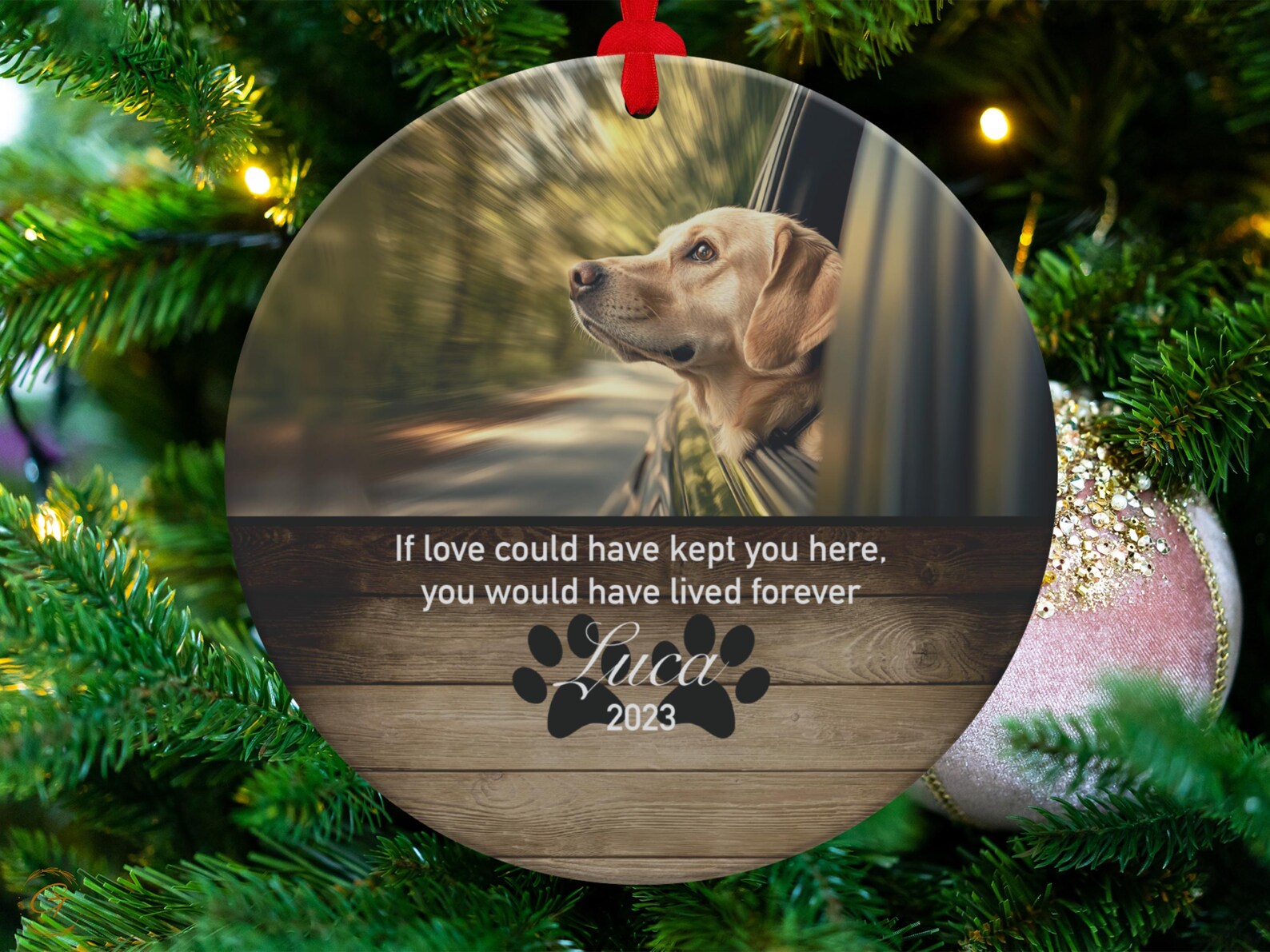 Personalized Pet Memorial Ornaments, Dog Memorial Keepsakes, Customized ...