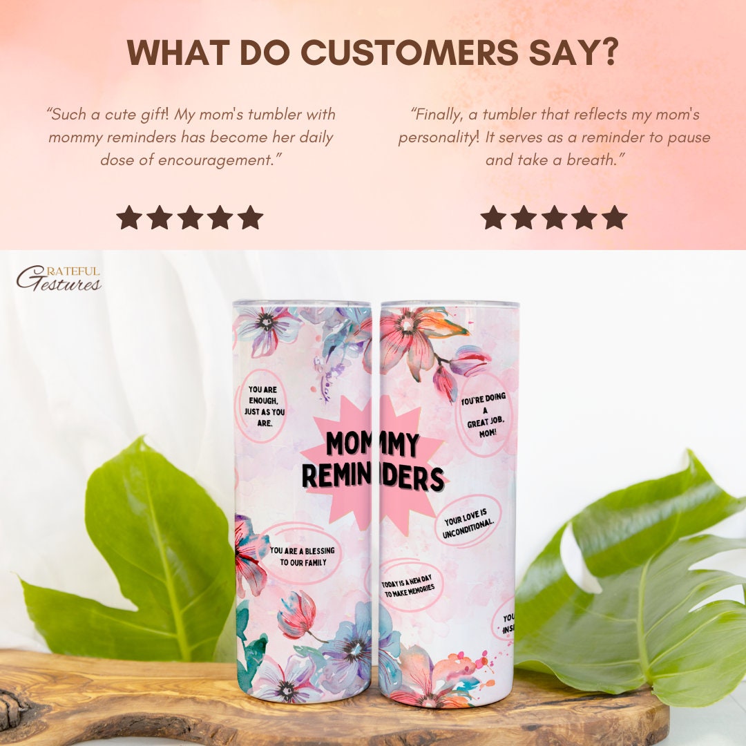Mommy Reminders 2024: Personalized Cup for Mother's Day Gift, Mom ...