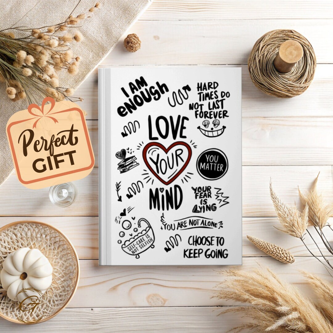 Inspirational Quotes Journal, Motivational Notebook, Love Your Mind ...