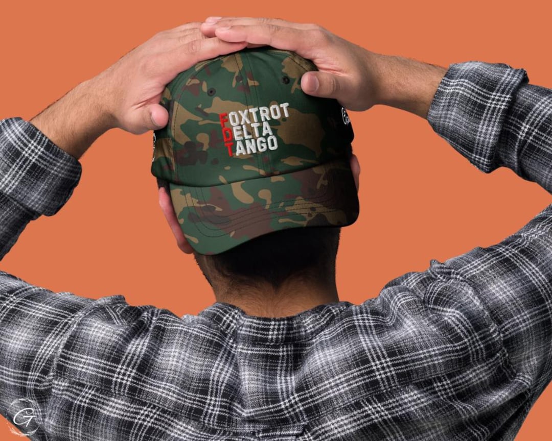 Foxtrot Delta Tango Camo Hat: Military Alphabet Embroidered Baseball ...