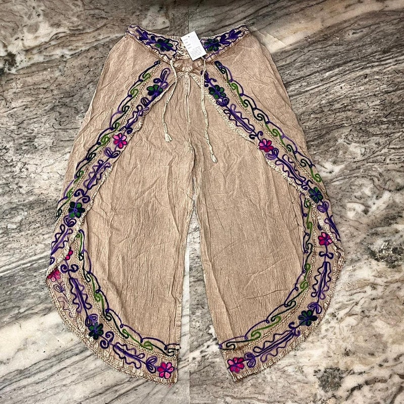 Embroidered Pants - Etsy