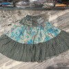 Multi Silk Layers Patchwork Long Skirt, Flowy Patchwork Skirt, Summer ...