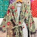 Long Silk Patchwork Kimono/ Boho Kimono Duster Jacket/ Luxury Resort ...