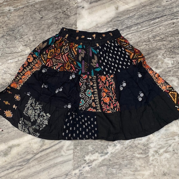 Patchwork Skirt - Etsy