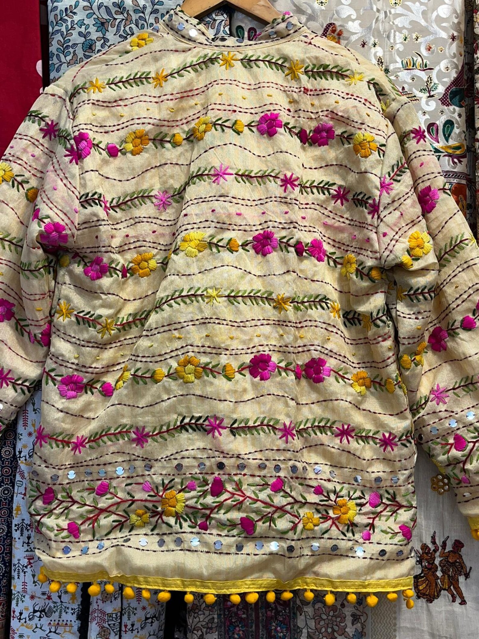 Indian Women's Phulkari Embroidered Stylish Designer Jacket, Indian ...