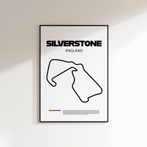 Silverstone GP Poster, Silverstone F1 Minimalist, Silverstone Race ...