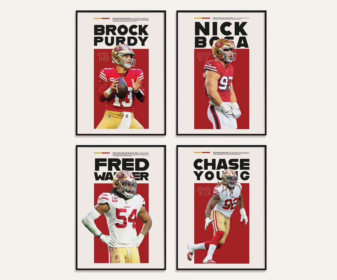 San Francisco 49ers Poster Gift, NFL Wall Art Gift, Boys Room Decor ...