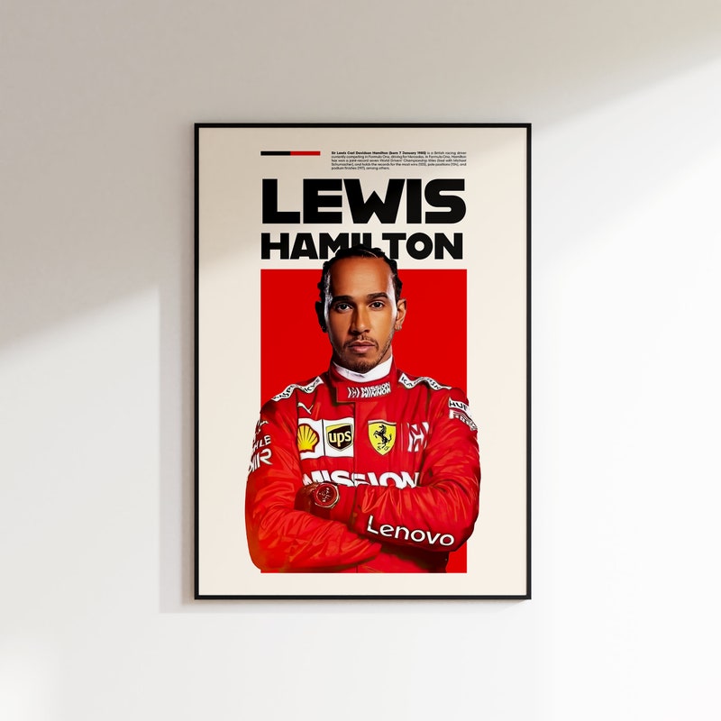 Lewis Hamilton - Etsy
