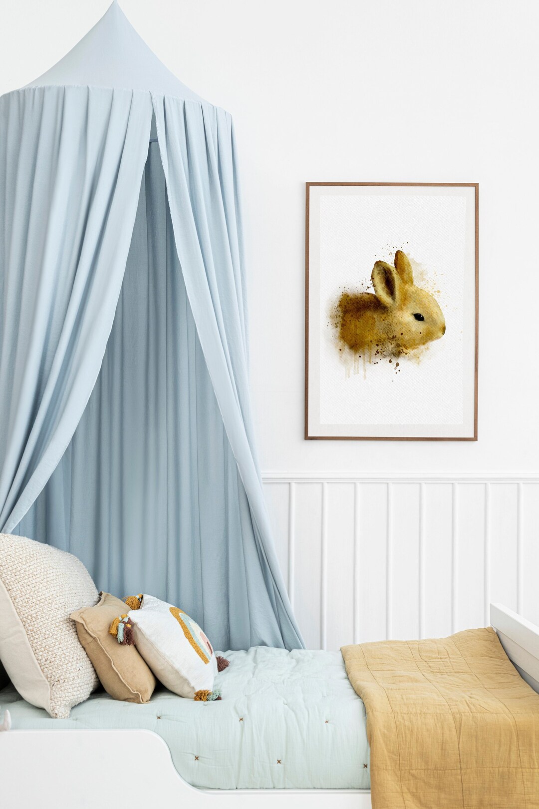 Nursery Wall Art, Watercolor Bunny Printable, Childrens Room Decor ...