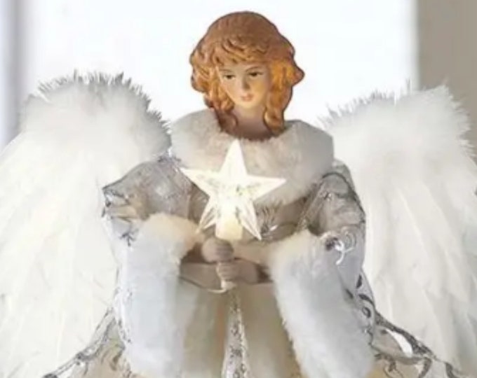 Rustic Christmas Angel Tree Topper. Table Top Angel. Everyday Angel ...