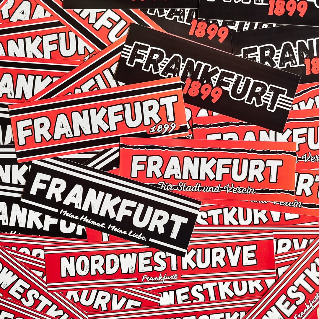 300x Frankfurt Sticker Mix/sticker Frankfurt, 1899, Nordwestkurve, City ...