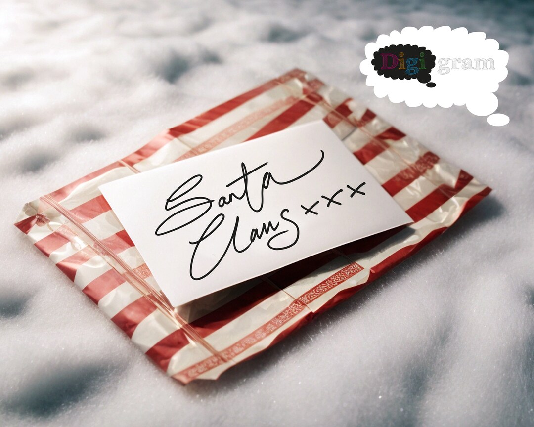 Santa Signature Digital Download Files - Svg Pdf Png Jpeg - Crafters ...