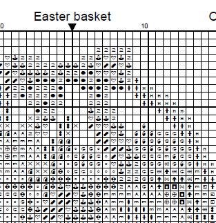 Easter Basket Cross Stitch Pattern, Digital Download PDF Filepdf X ...