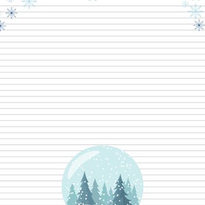 Winter Junk Journal Pages, Winter Themed Journal Lined Pages - Etsy