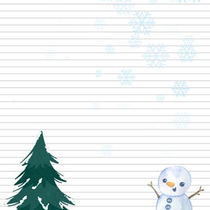 Winter Junk Journal Pages, Winter Themed Journal Lined Pages - Etsy