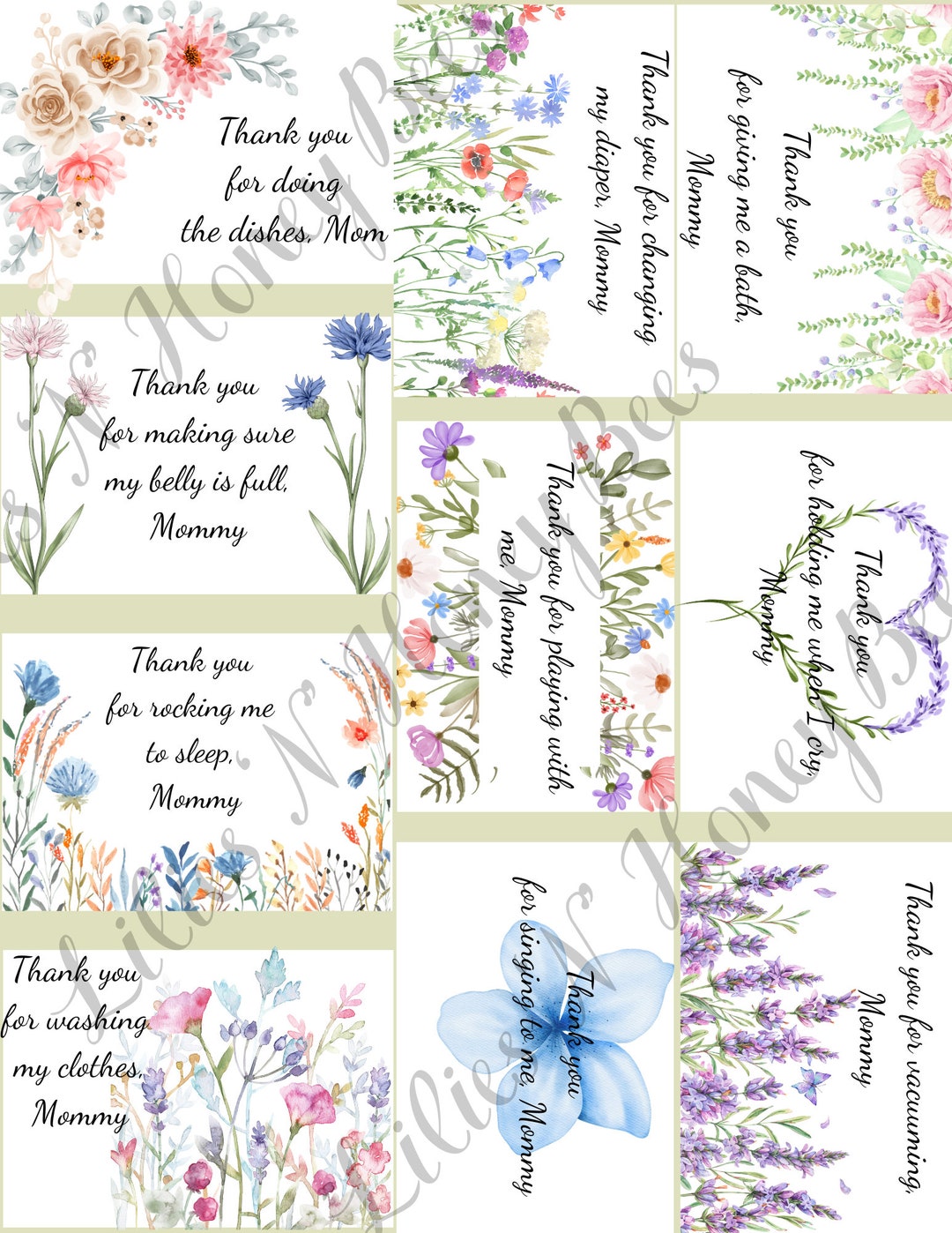 Thank-you Notes for New Moms/parents - Etsy