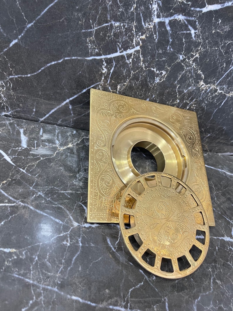 Unlacquered Brass Floor Drain,solid Brass Floor Drain, Hammered Square ...