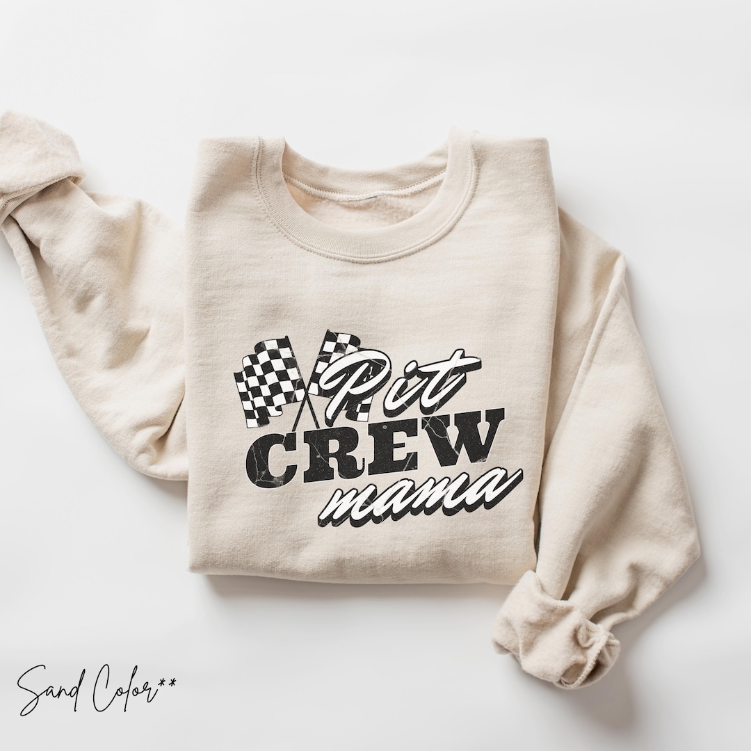 Pit Crew Mom Shirt: Family Race Car Birthday Matching Sweatshirt - Etsy