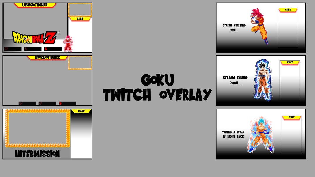 Goku Twitch Overlay - Etsy