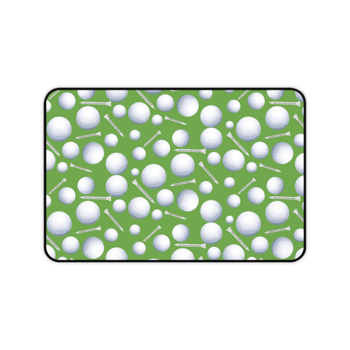 Green Golf Desk Mat Funny Sayings Desk Mat Golf Mouse Pad - Etsy Canada